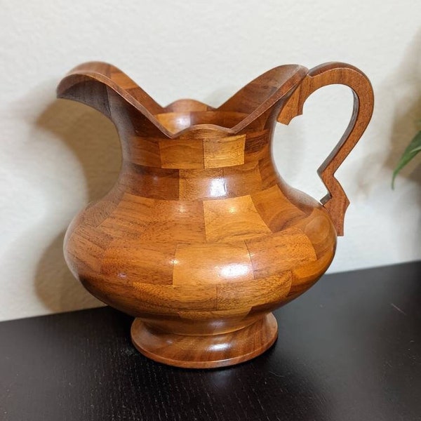 Wooden Pitcher - Etsy