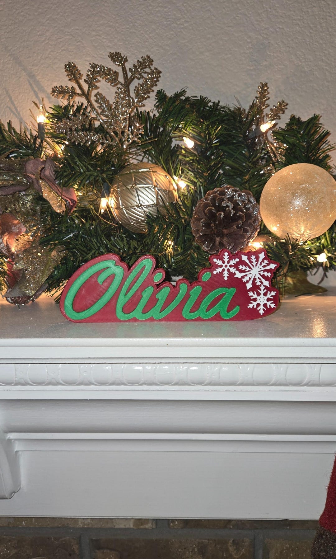 Custom Christmas Placard • 3D Printed Holiday Decor • Personalized Gift ...