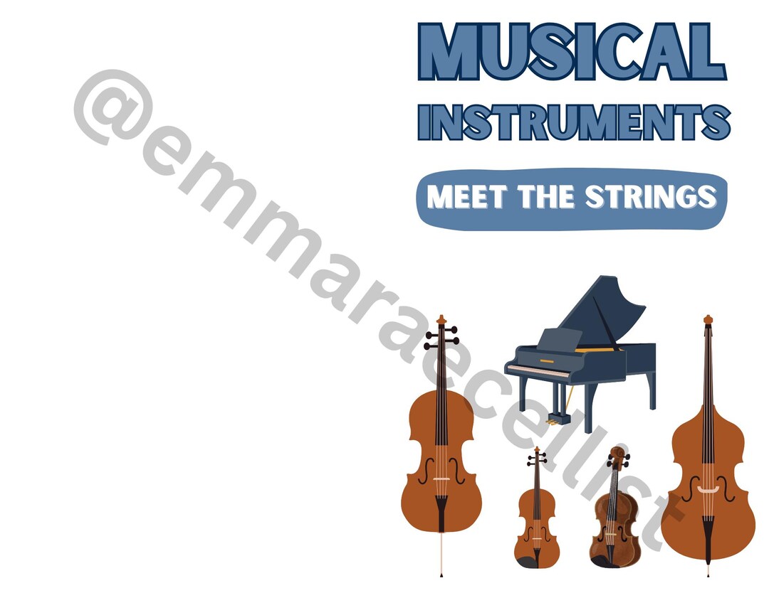 Musical Instruments: Meet the Strings Booklet - PDF Digital Download - Etsy
