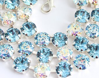 Ice Blue Necklace - Etsy