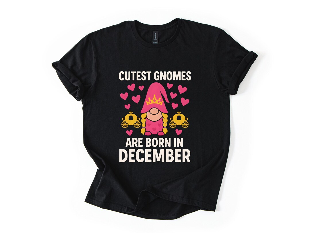 Cutest Gnomes Are Born in December PNG: Christmas Gnome Art (digital ...
