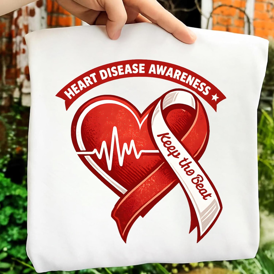 In February We Wear Red PNG, CHD Keep the Beat PNG, Congenital Heart ...