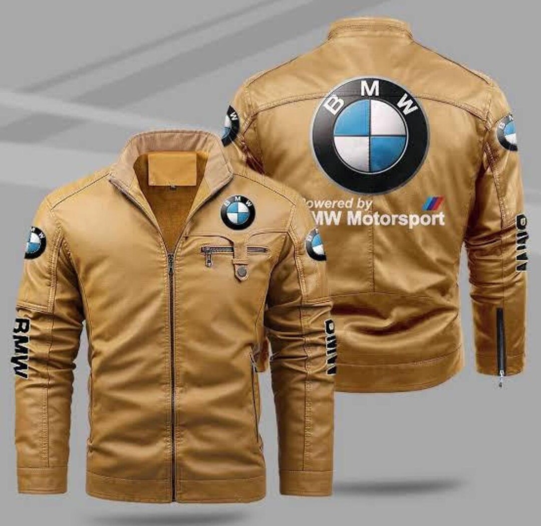 BMW Motorrad Cowhide Leather Jacket | BMW Biker Motorcycle Racing ...