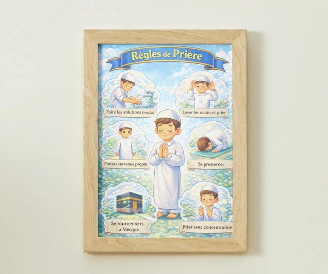Prayer Rules – Educational Poster for Muslim Children | Islam | Learn ...