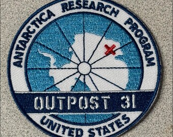The Thing 1982 Outpost #31 Antarctica Expedition 8cm Movie Patch Sew ...