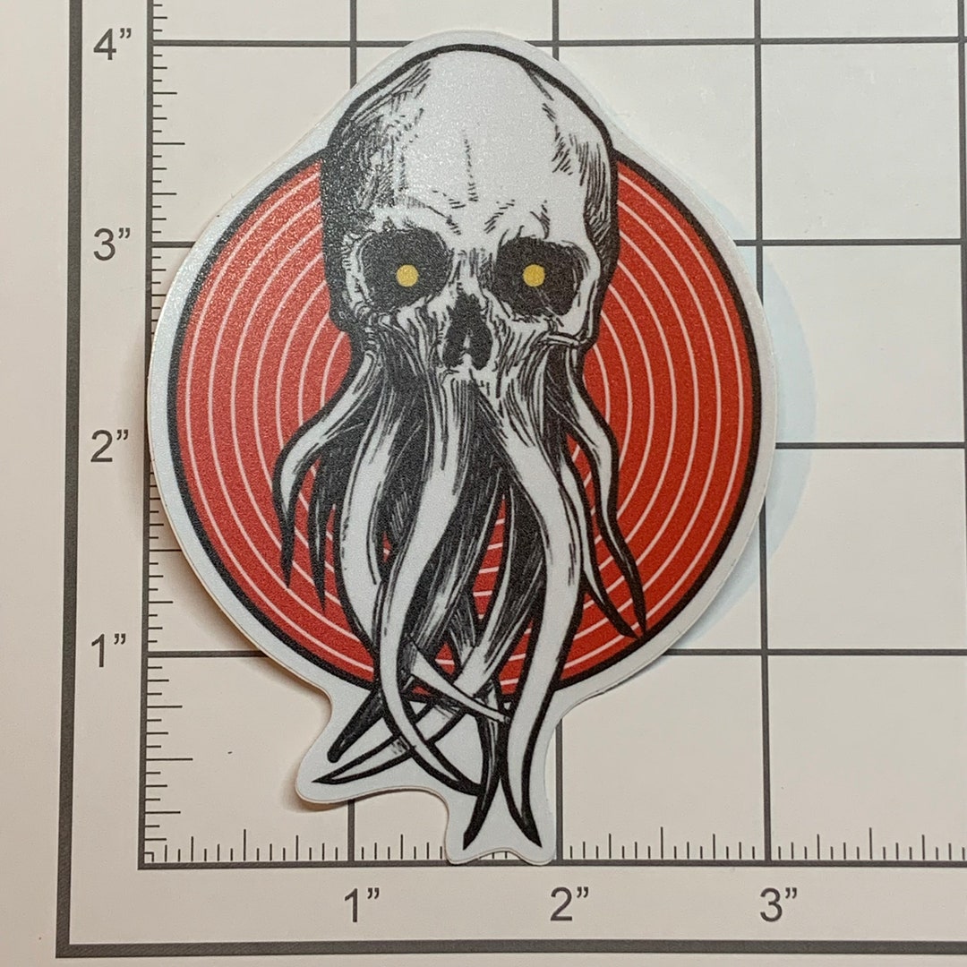 Squid Skull 4 Sticker - Etsy