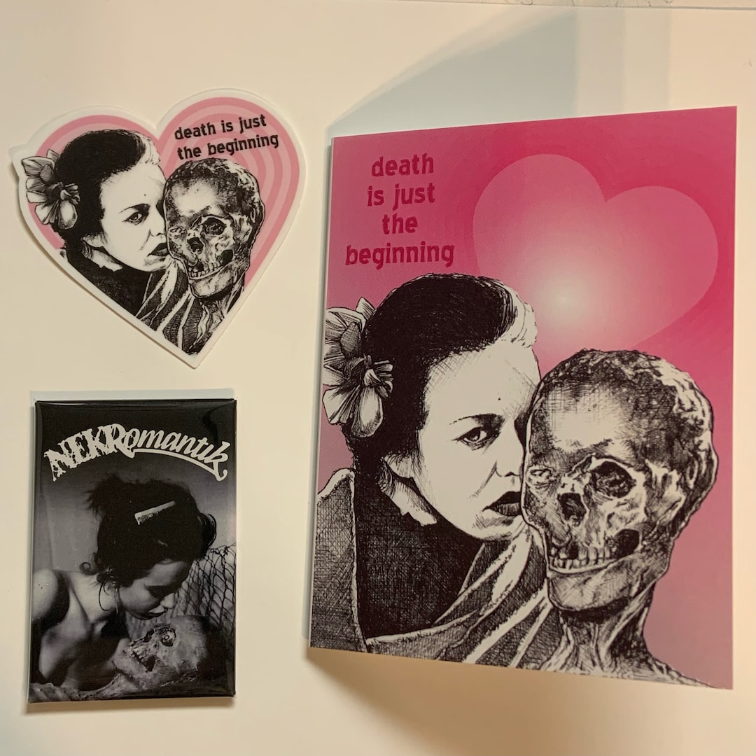 Valentines Day Nekromantik Set Card, Sticker, Magnet - Etsy