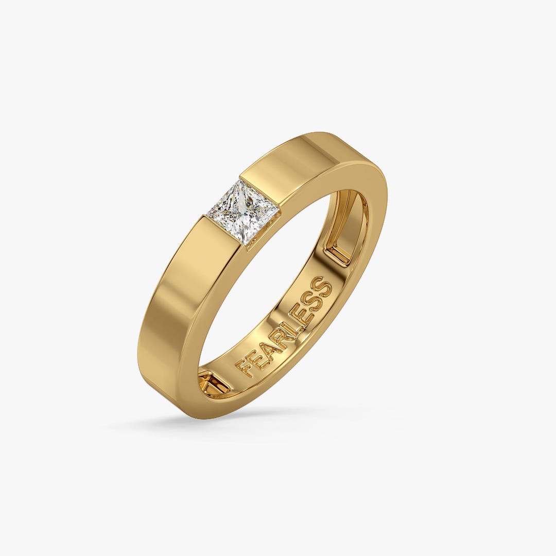 Lukson Built in Layers 0.43 Carat Lab Diamond Men's Ring Sterling ...