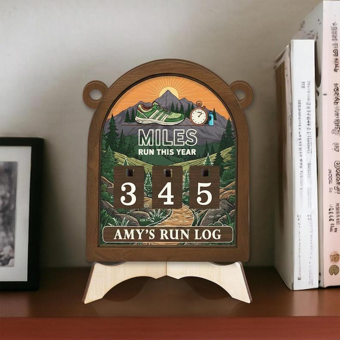Personalized Running Milestone Tracker - Custom Miles Run This Year ...
