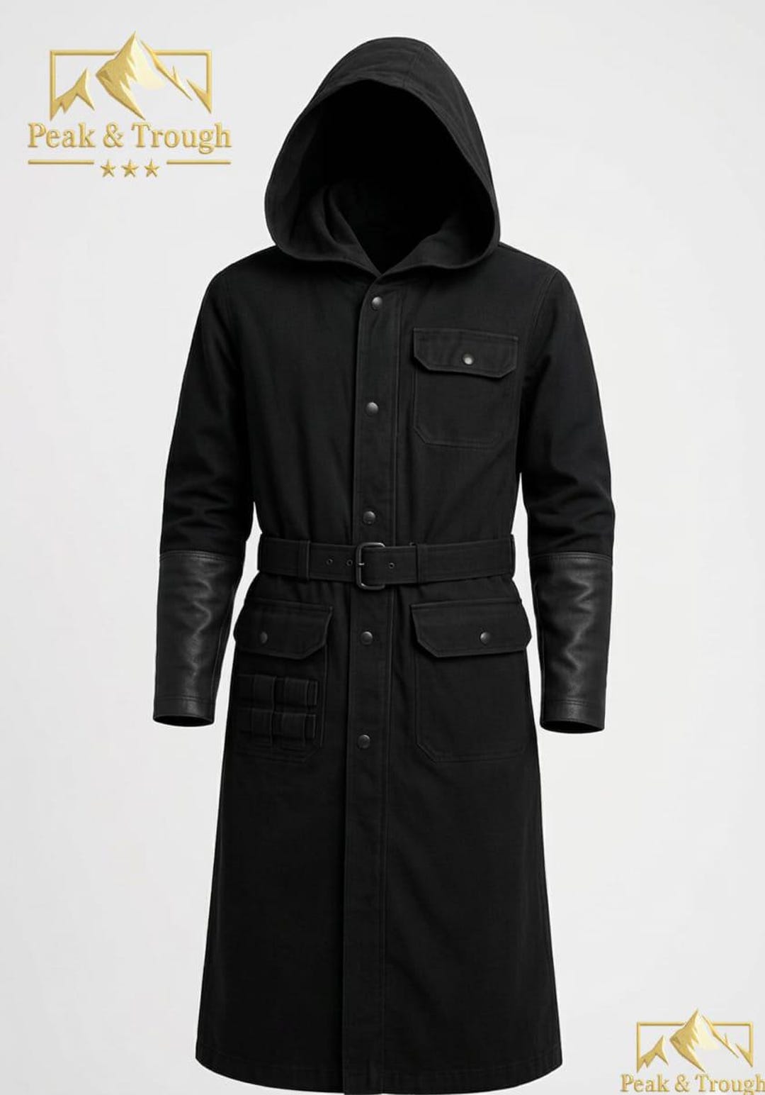 Tactical Long Coat – Military Style Belted Streetwear Coat - Etsy