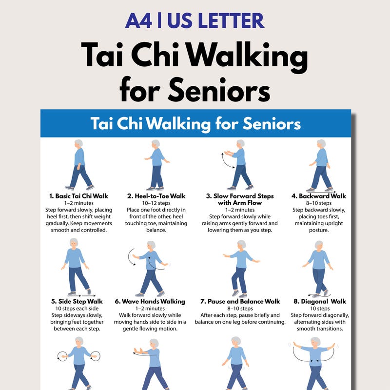 Tai Chi Walking Printable Etsy