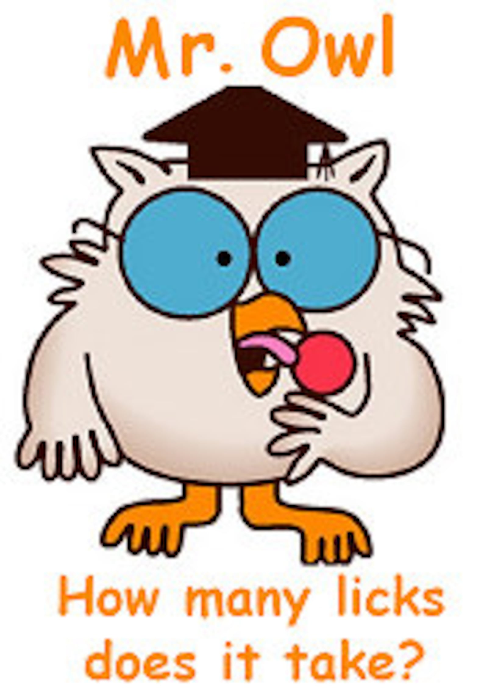 Mr Owl How Many Licks Does It Take Iron on Transfer Applique | Etsy