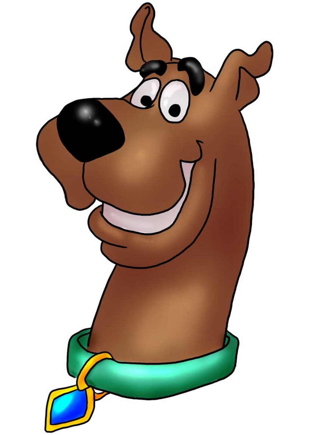 Scooby Doo Big Head All Color Fabric Iron on Transfer - Etsy