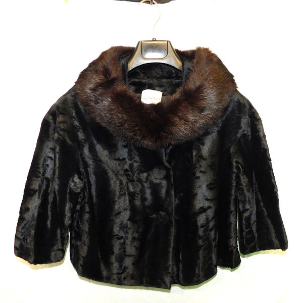Black Fur Coat - Etsy