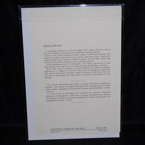 Raven Raven's Moon Danny Dennis Art Card Hand Artist Signed BC Pacific ...