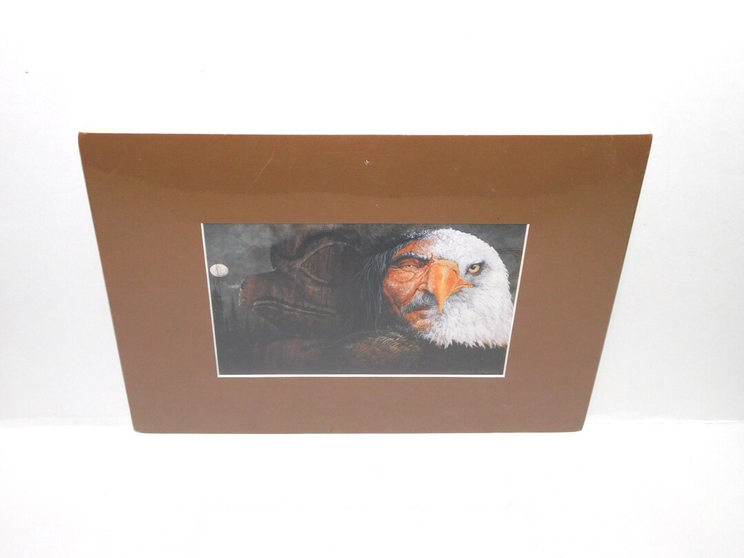 Jon Van Zyle Alaska Transformation Alaska Native Man Bald Eagle Totem ...