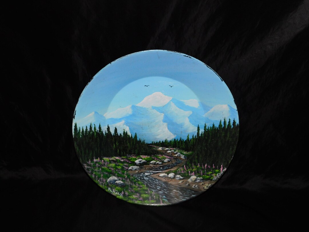 Ken Sisson Alaska Denali Mountain Rock Trail Fireweed Flowers Landscape ...