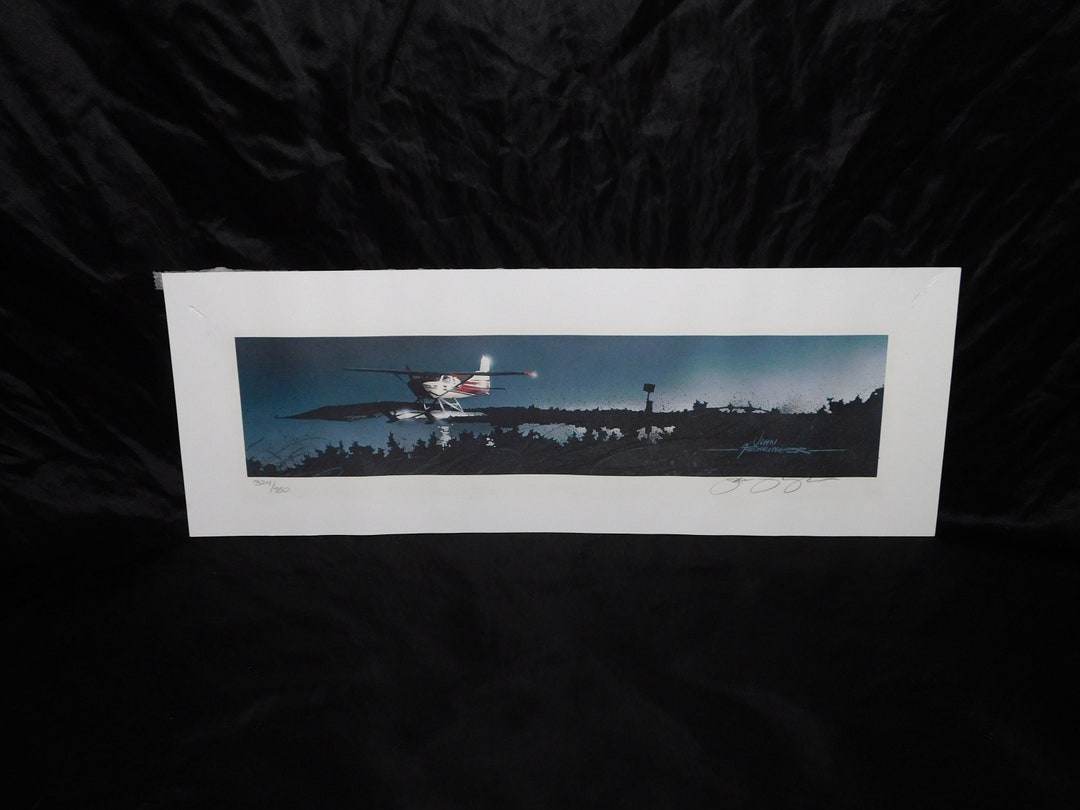 John Fehringer Alaska Float Plane on Lake Art Print Signed Numbered ...