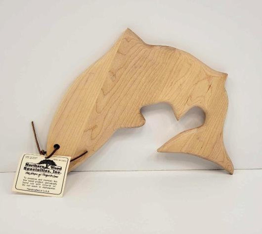Salmon Fish Shaped Wood Cutting Board Northern Specialties WI USA Made ...