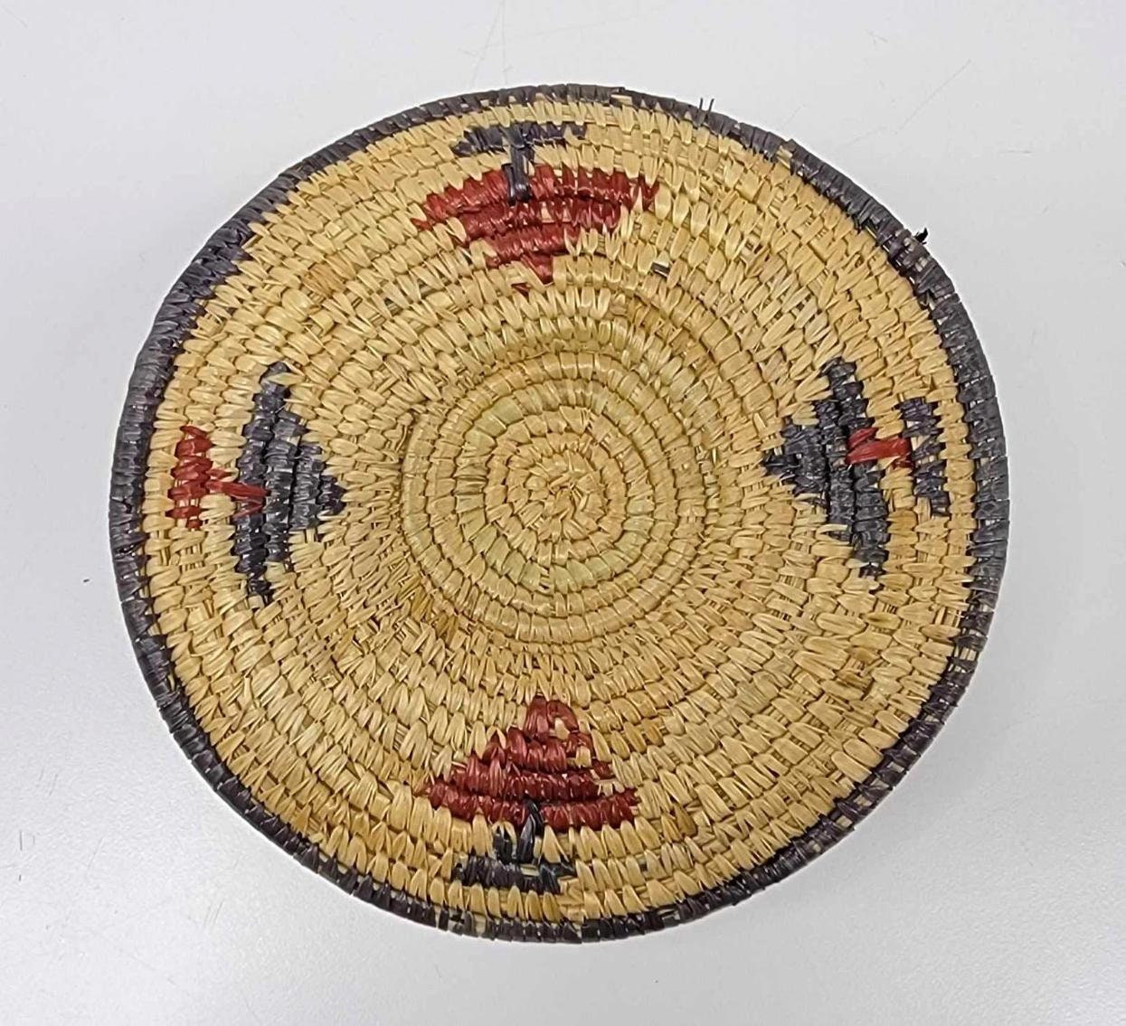 Alaska Native Yupik Eskimo Basket Tea Cup Shape With Saucer and Handle ...