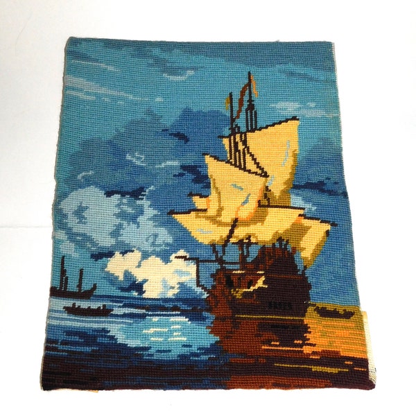 Needlepoint Ship - Etsy