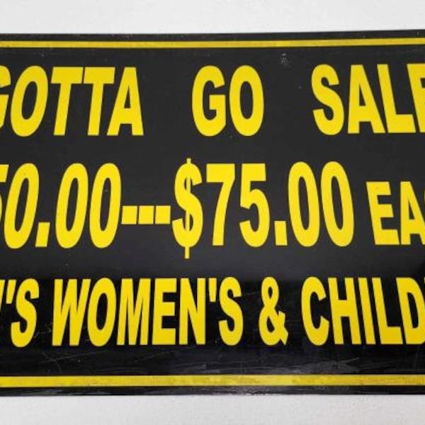 Vintage Clothing Store Signs - Etsy