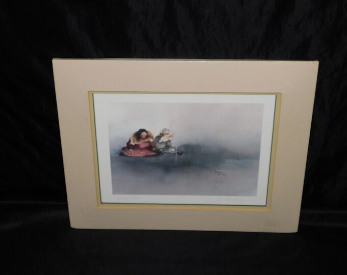 Candyce C Hoskins Alaska Eskimo Women Ice Fishing Art Print Vintage ...