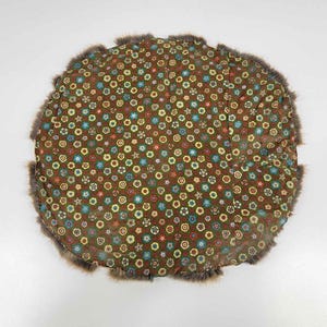 Vintage Alaska Native Made Beaver Fur Accent Rug Table Topper Wall ...