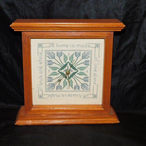 Cross Stitch Clock - Etsy