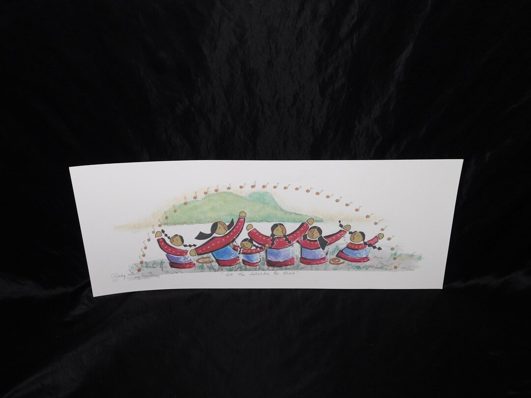 Alaska Native Aleut Eskimo Girls Let the Islands Be Glad Singe Dance ...