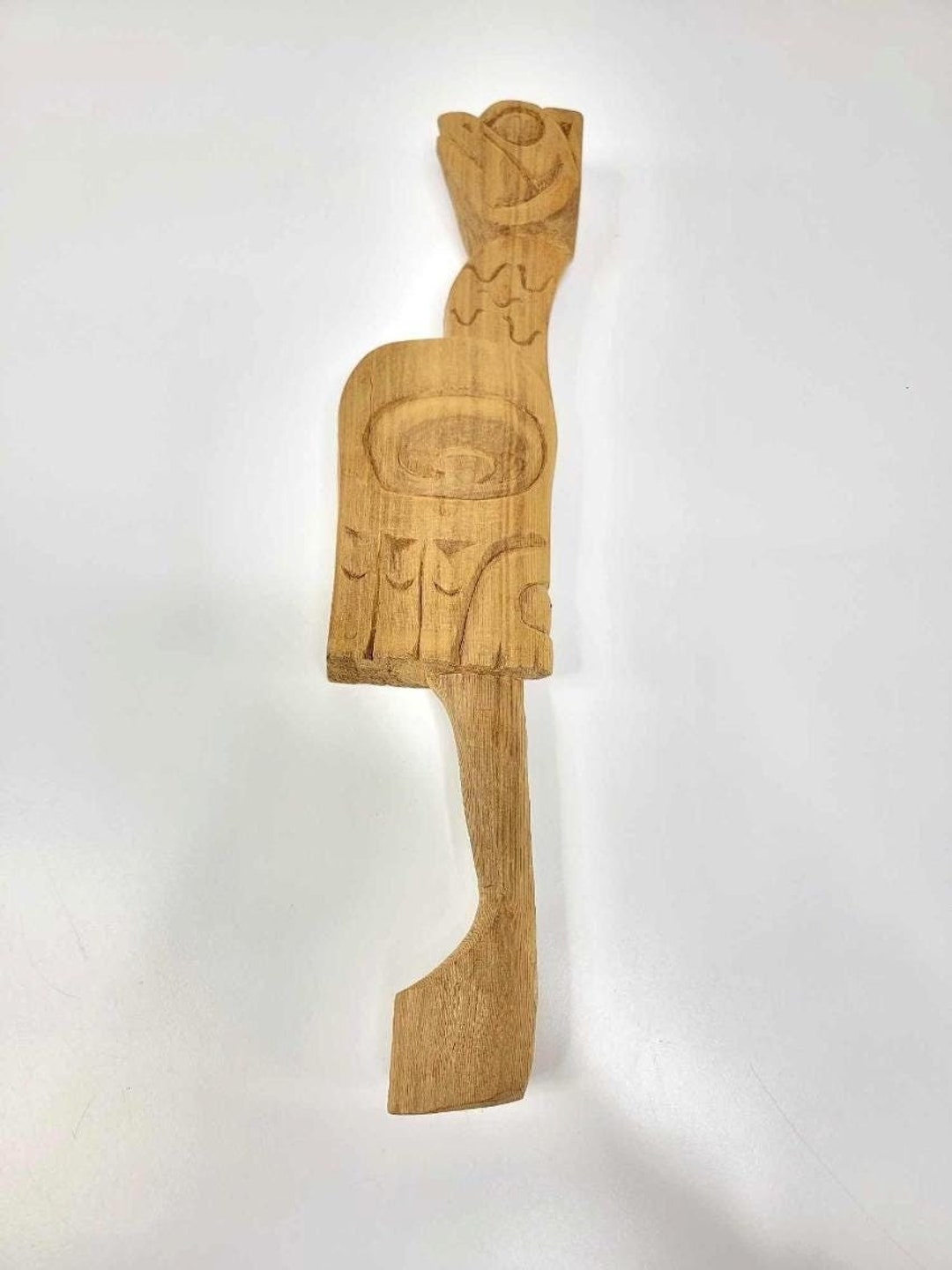Tlingit Indian Alaska Thunderbird Wood Carving Lawrance Sheakley Signed ...