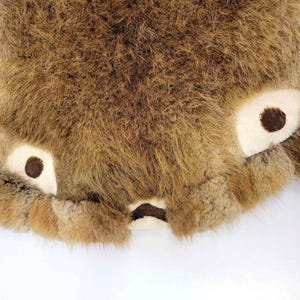 Vintage Alaska Native Made Beaver Fur Accent Rug Table Topper Wall ...