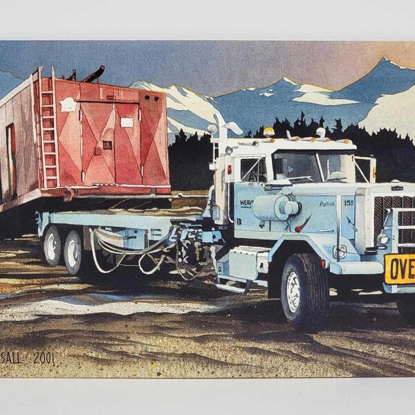 Vintage Big Rig Art - Etsy