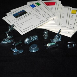 Alaska Monopoly Game Parts Pieces Tokens Cards Money Killer Whale ...