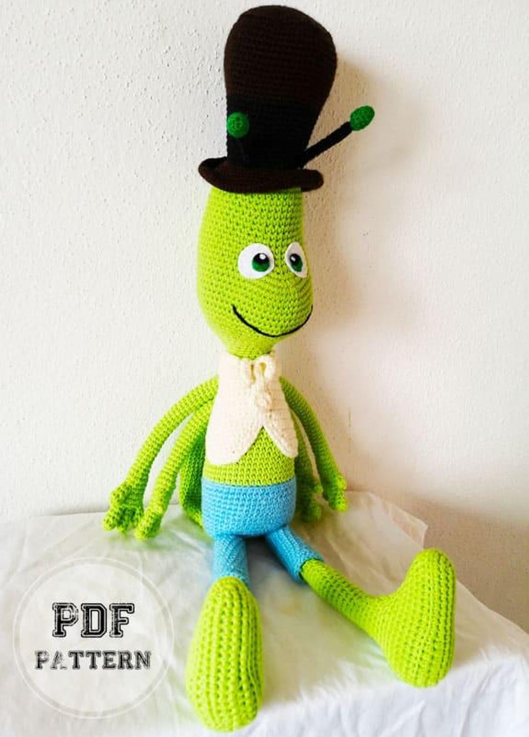 Grasshopper Amigurumi Crochet Pattern PDF, Cute Insect Doll DIY ...