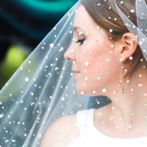 Celestial Starry Wedding Veil - Etsy