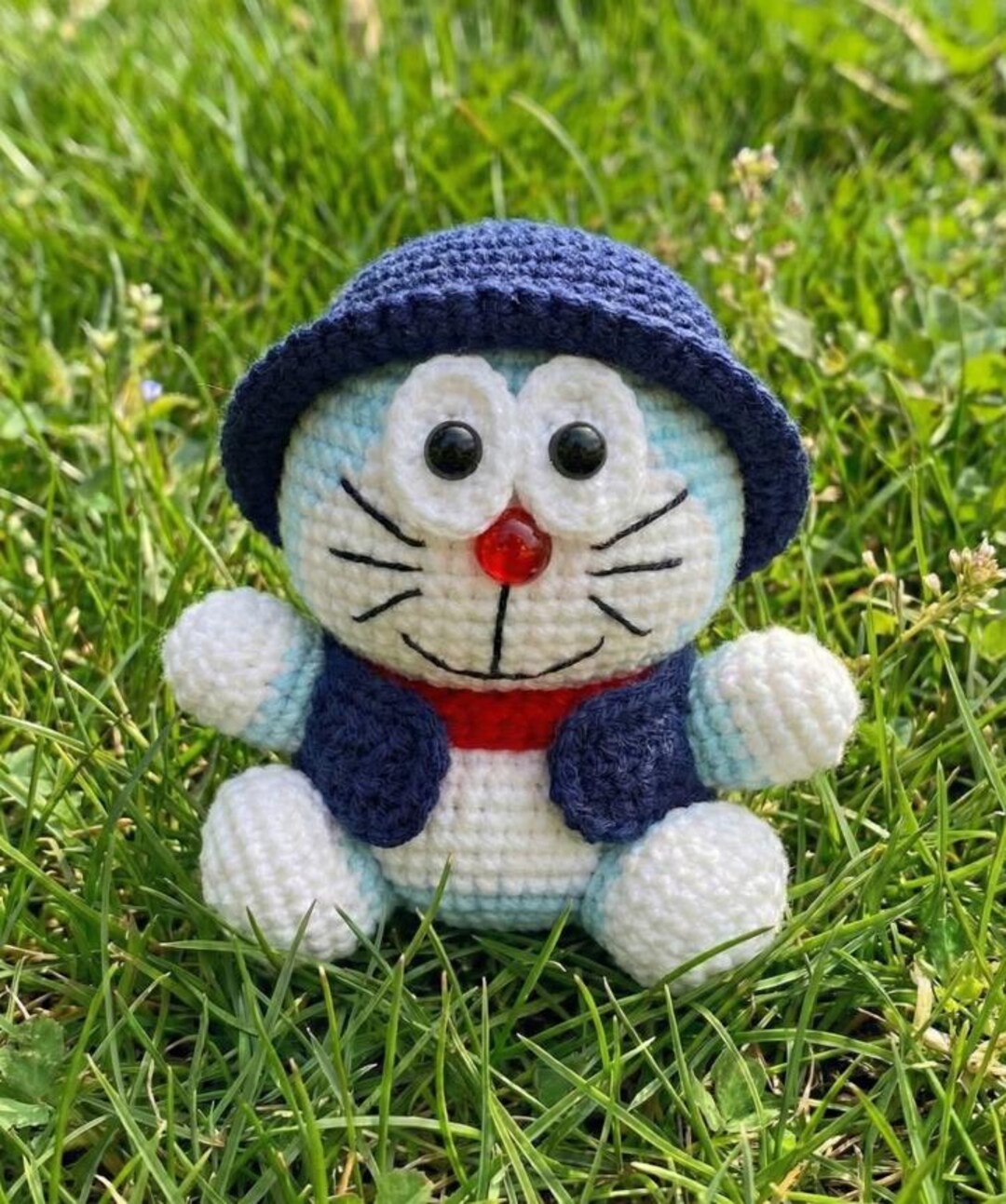 Doraemon Crochet Pattern - Doraemon Cat With Hat PDF English File, Cute ...