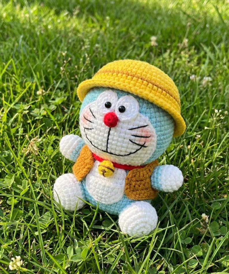 Doraemon Crochet Pattern - Doraemon Cat With Hat PDF English File, Cute ...
