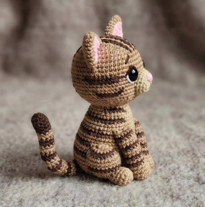 Tabby Cat Crochet Pattern - Tabby Cat PDF English File, Cute Cat ...