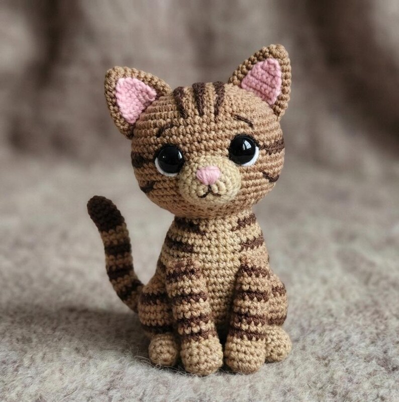 Tabby Cat Crochet Pattern - Tabby Cat PDF English File, Cute Cat ...