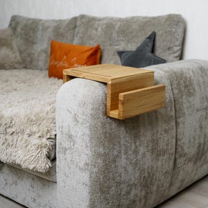 Couch Arm Rest Table With Phone Stand, Custom Living Room Furniture ...