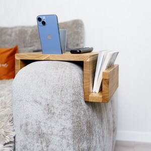Couch Arm Rest Table With Phone Stand, Custom Living Room Furniture ...