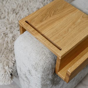 Couch Arm Rest Table With Phone Stand, Custom Living Room Furniture ...