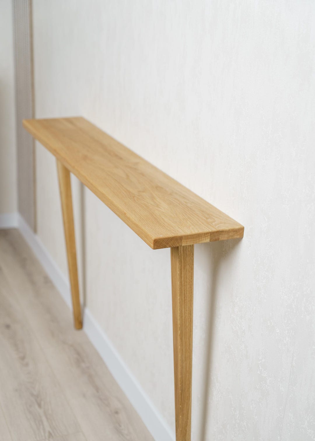 Slim Hallway Console Table, Narrow Entryway Console, Wooden Radiator ...