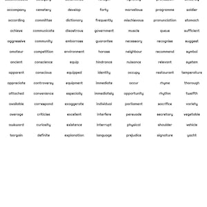 Spelling Menu - Learn Spellings the FUN Way. - Etsy