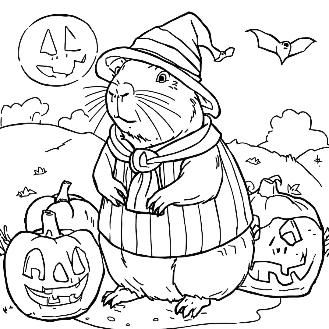 Capybara Coloring Pages (digital Download) - Etsy