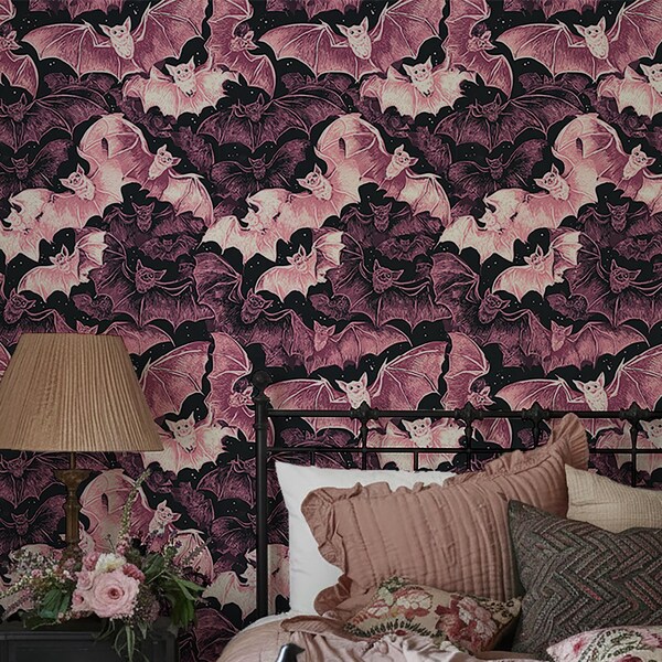 Bat Wallpaper - Etsy UK