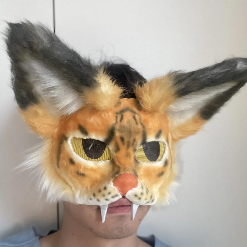 African Lion Therian Mask, OOAK Handmade Lion Mask, Cosplay Accessory ...