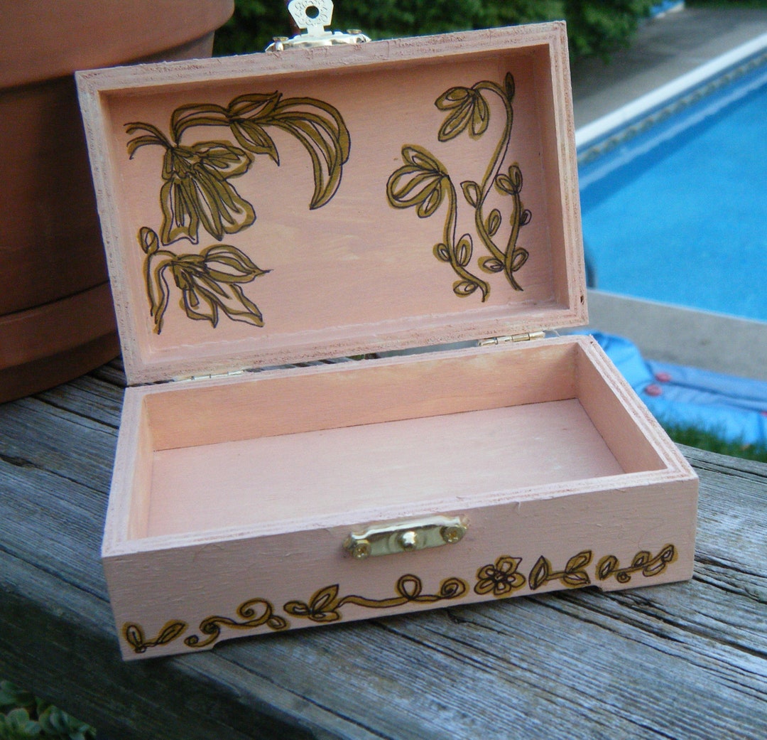 Memorial Box ,,,, Hand Painted With Embellishments From Our Studio in ...