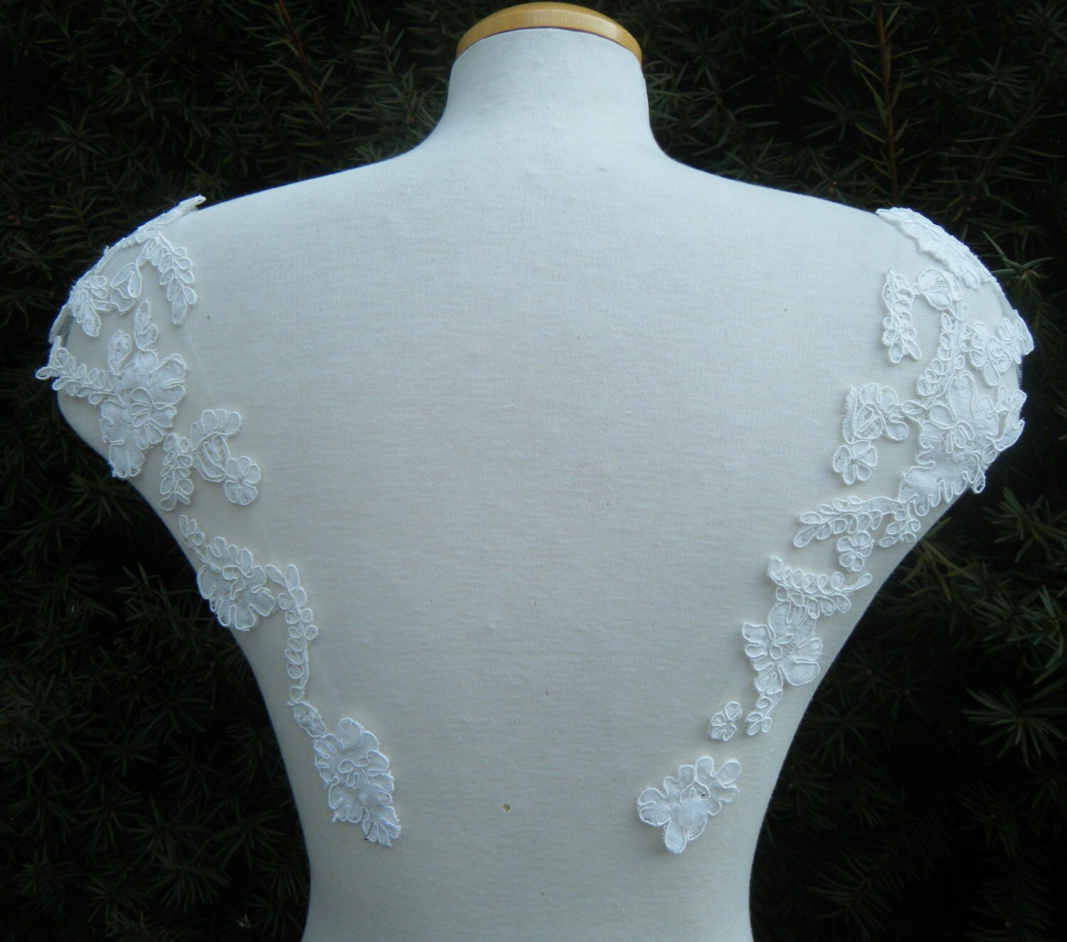 Straps Cap Sleeves With Sporadic Lace Plain, Detachable W Snaps - Etsy